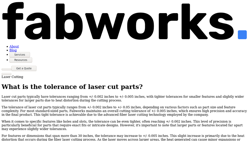 Top 9 Laser Cut Tolerance Manufacturers (2026 Audit Report)