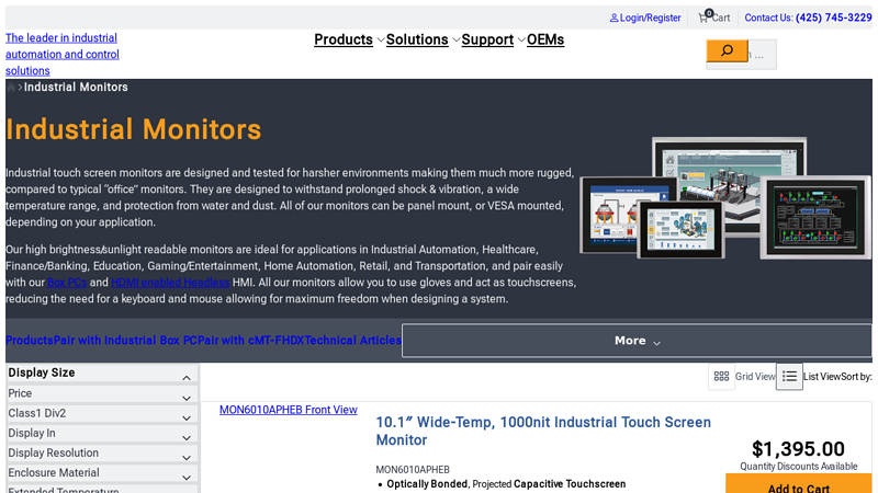 Top 9 Industrial Touch Screen Manufacturers 2026