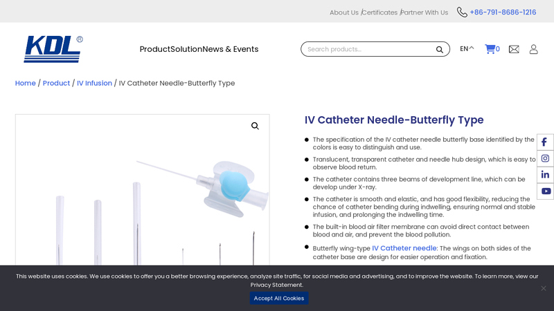 Top 8 Butterfly Catheter Manufacturers 2026