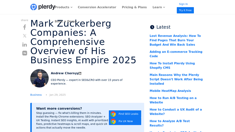 Top 6 Mark Zuckerberg Companies Manufacturers 2026